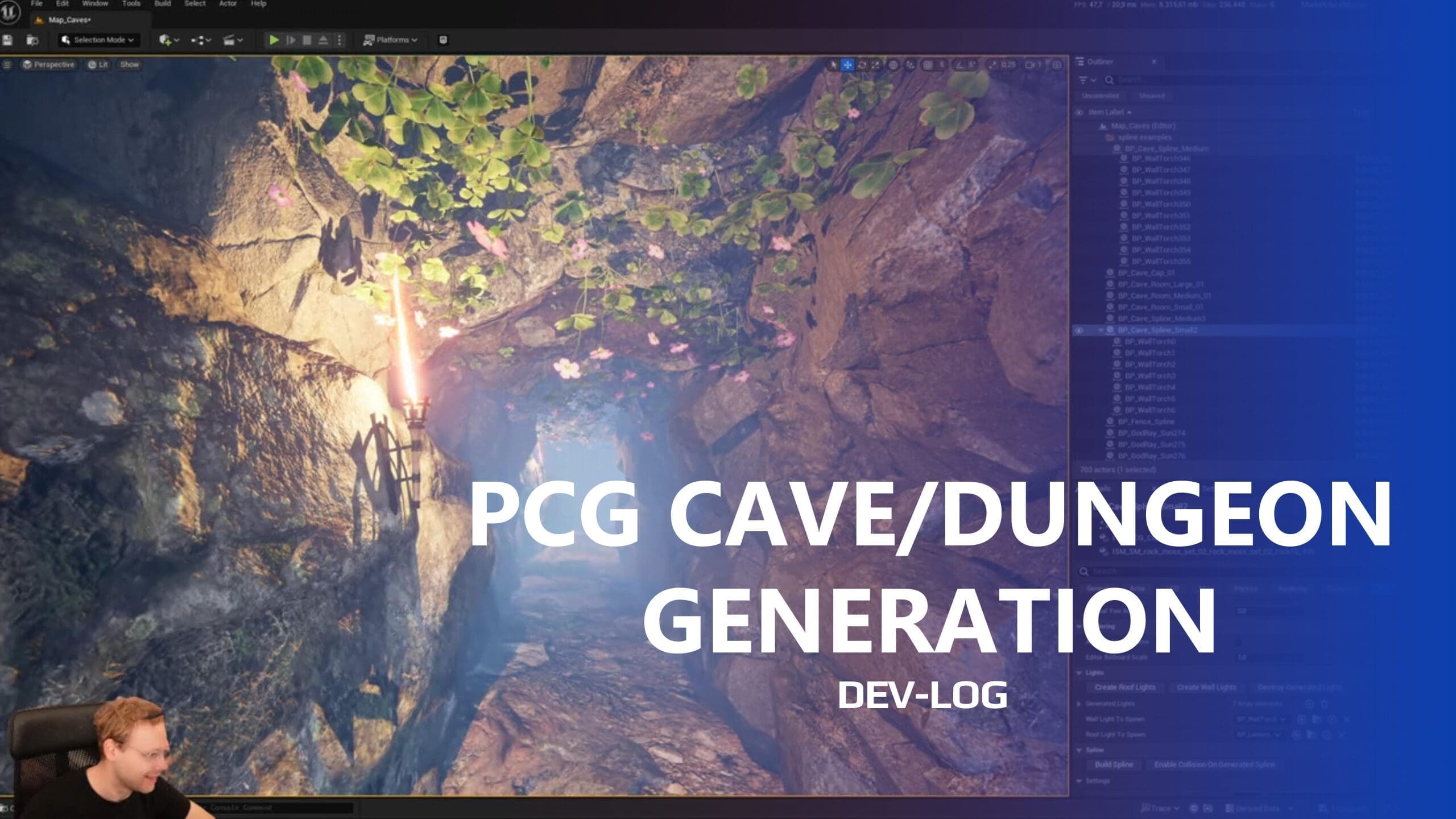 Devlog: Cave PCG Fillings and Lights Generation - Games by Hyper